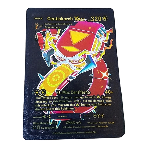 Nintendo | Other | Collectors Centiskorch Vmax 32hp Black Gold Pokemon Card | Poshmark